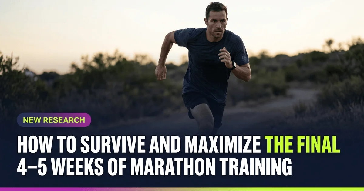 How to Survive and Maximize the Final 4–5 Weeks of Marathon Training ...